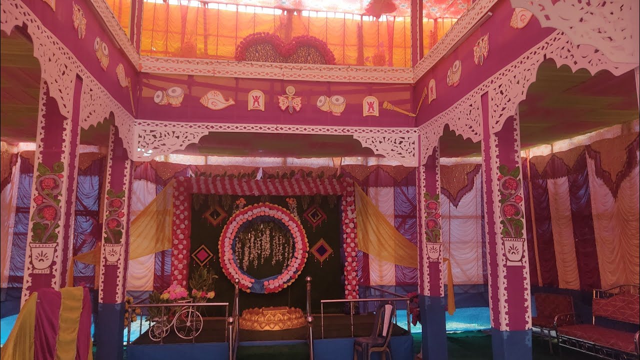 দুতলা প্যান্ডেল | Two Storey Pandal | Wedding Beautiful Decoration ...