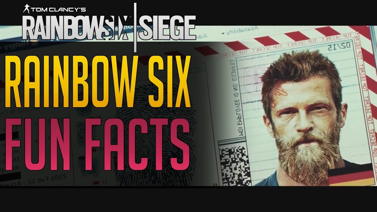 Rainbow Six Siege | FUN FACTS - YouTube