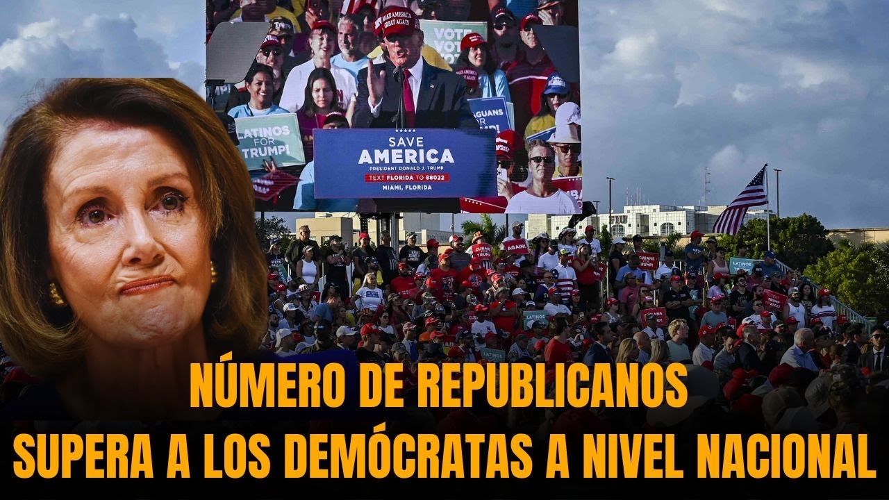 🚨ALERTA: EL NÚMERO DE REPUBLICANOS SUPERA A LOS DEMÓCRATAS A NIVEL ...