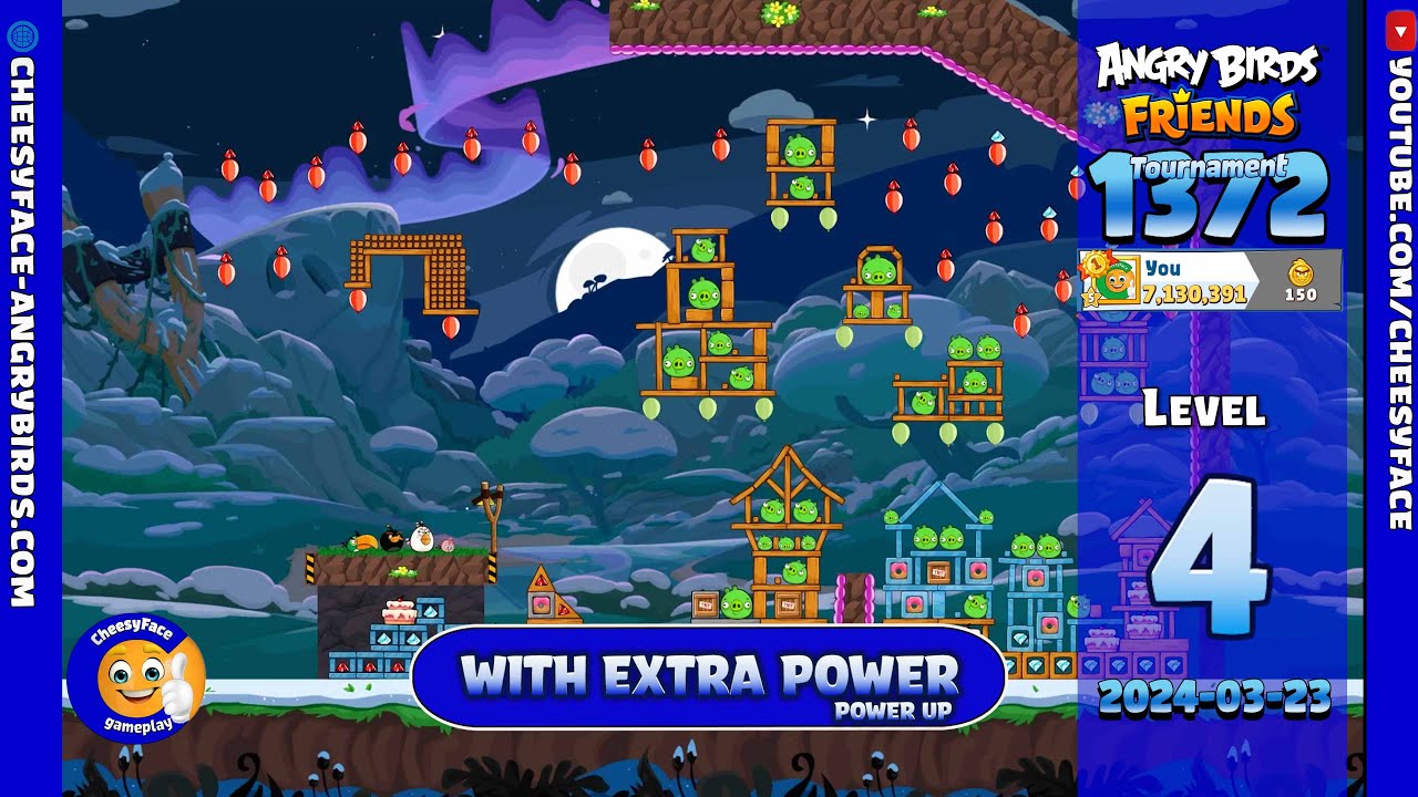 HOW TO GET the HIGHEST SCORE POWER-UP for Level 4 in Angry Birds ...
