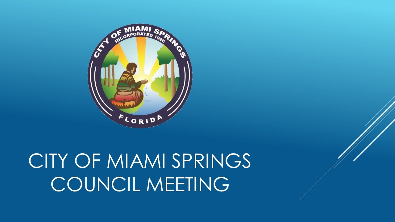 Miami Springs Council Meeting - January 26th, 2026 - YouTube