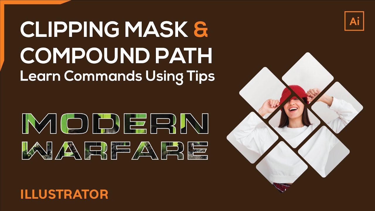 Clipping Mask in Illustrator | Compound Path in Illustrator | Adobe ...