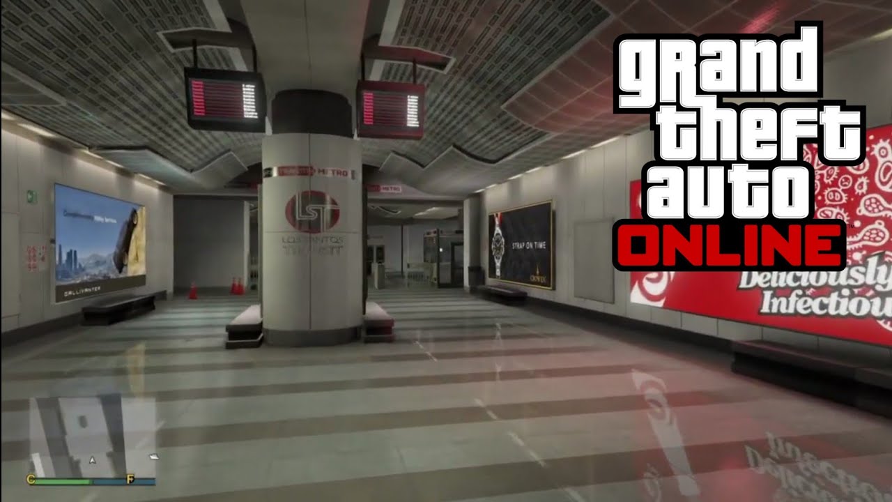 Prendre le métro dans Grand theft auto V ONLINE - YouTube