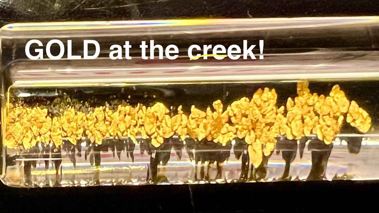Gold in the creek. How I get gold. - YouTube