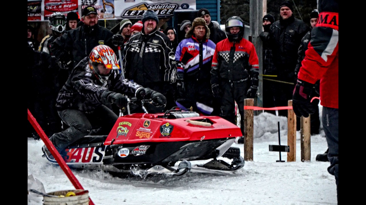 beauceville,quebec snowmobiles drag racing 2013 - YouTube