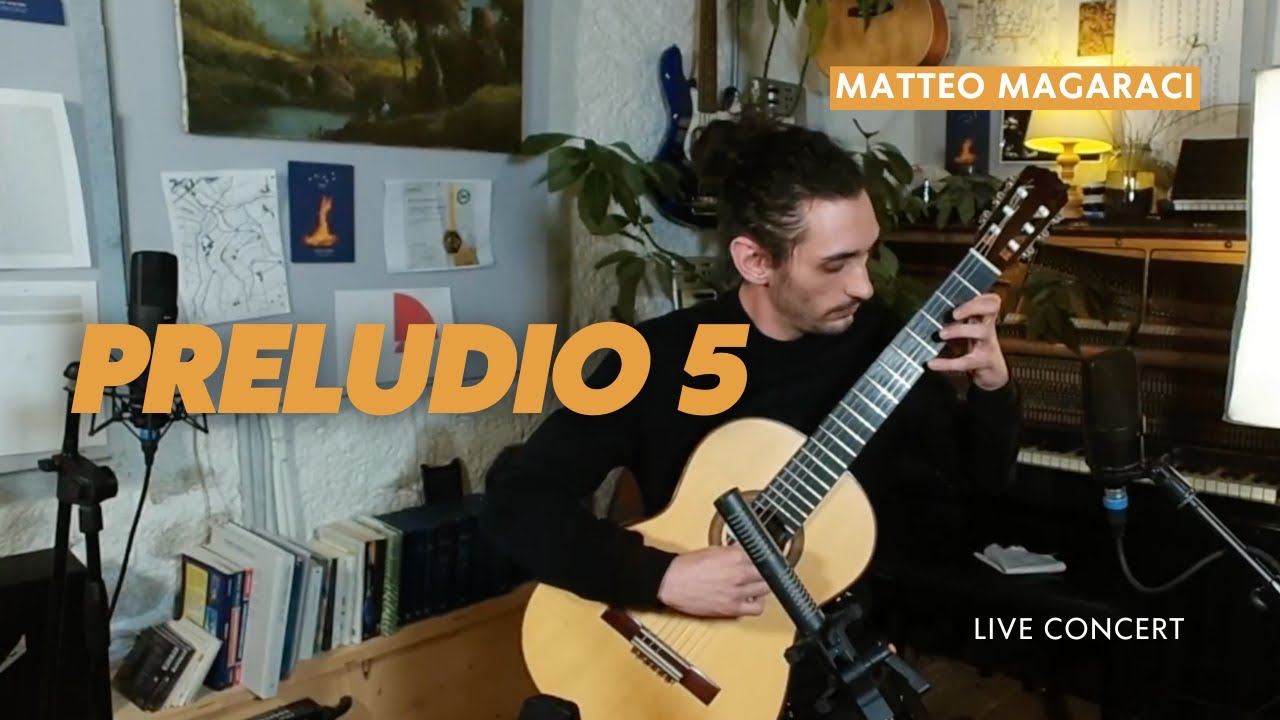 Matteo Magaraci - Villalobos Preludio 5 live concert | Ursa Major ...