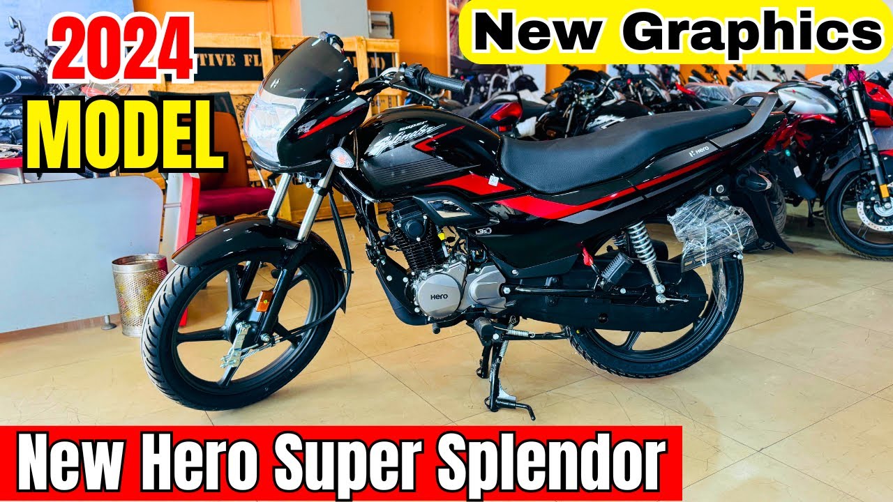 Finally 2024 New Hero Super Splendor BS7😱Big Change | New Graphics ...