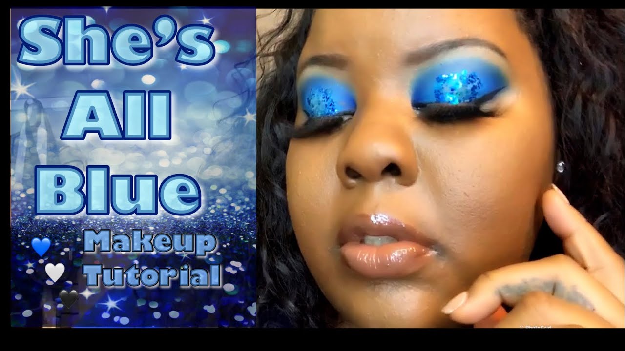 She’s all Blue | Royal Blue Makeup Tutorial 👑 💙 - YouTube