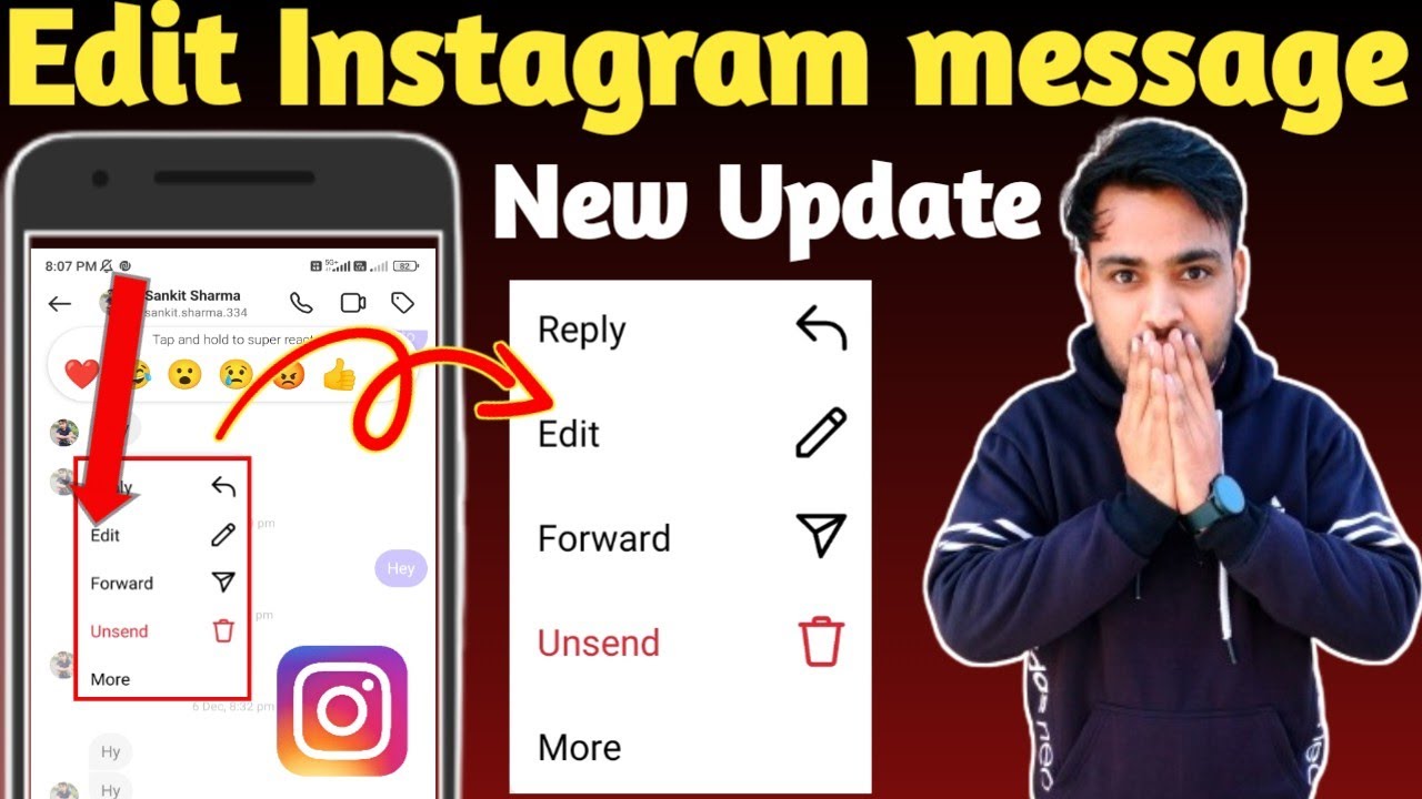 Instagram Send Message Edit kaise kre | Instagram Wrong Message Send ...