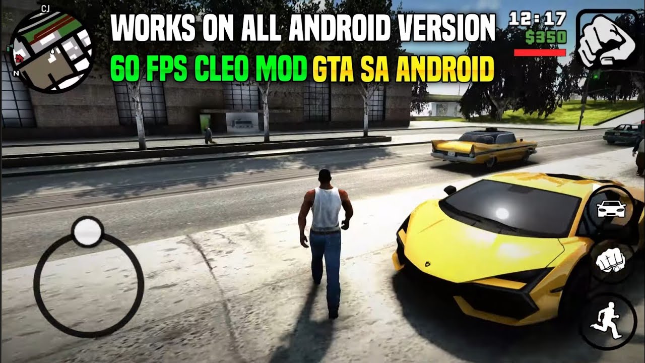 60 FPS CLEO MOD GTA SA ANDROID - GTA SA ANDROID 60 FPS - YouTube