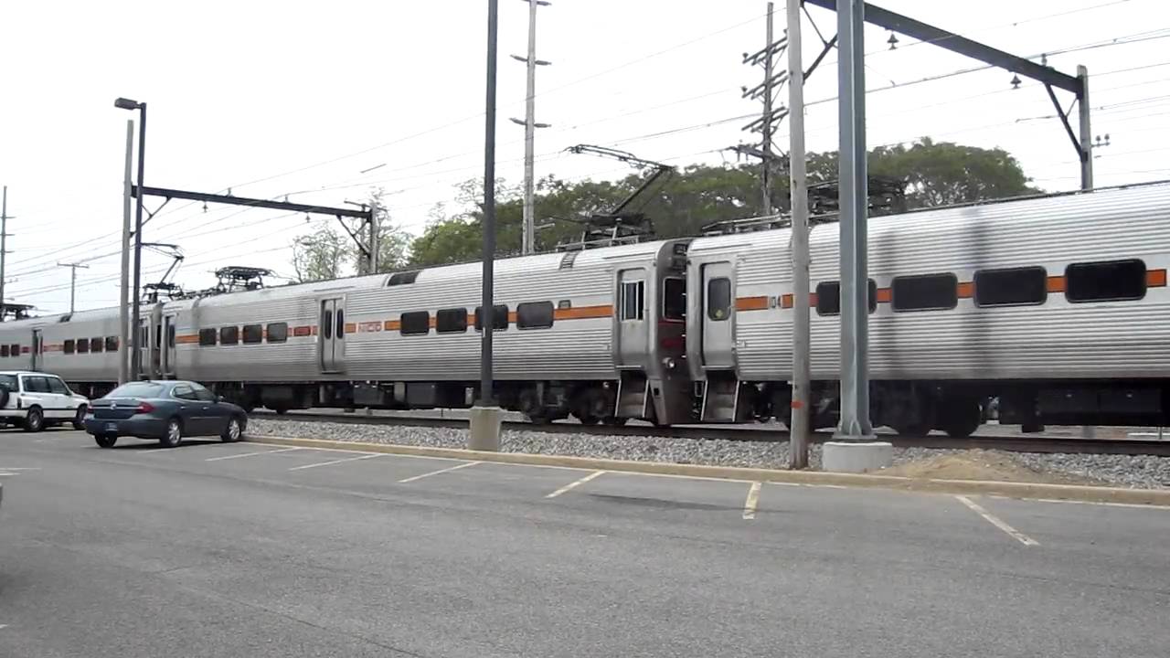 NICTD South Shore Line departs Portage/Ogden Dunes Station - YouTube