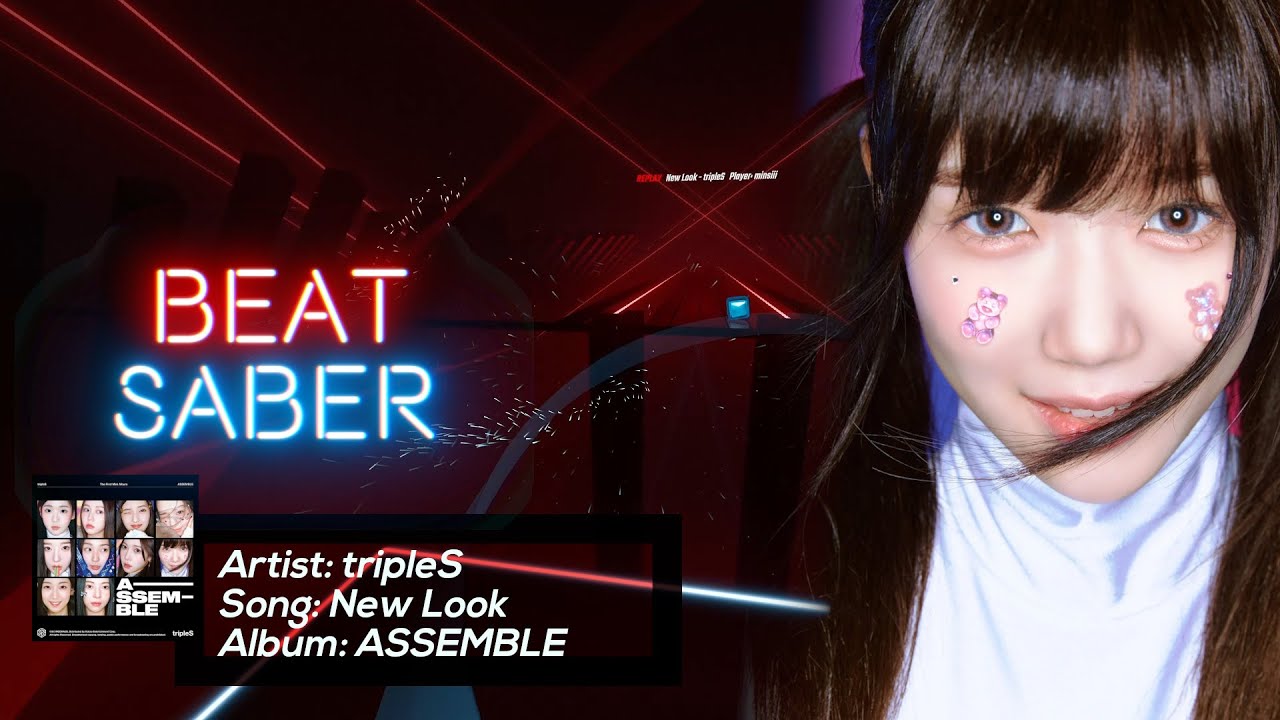 tripleS - New Look (Expert) | Beat Saber Map Preview - YouTube