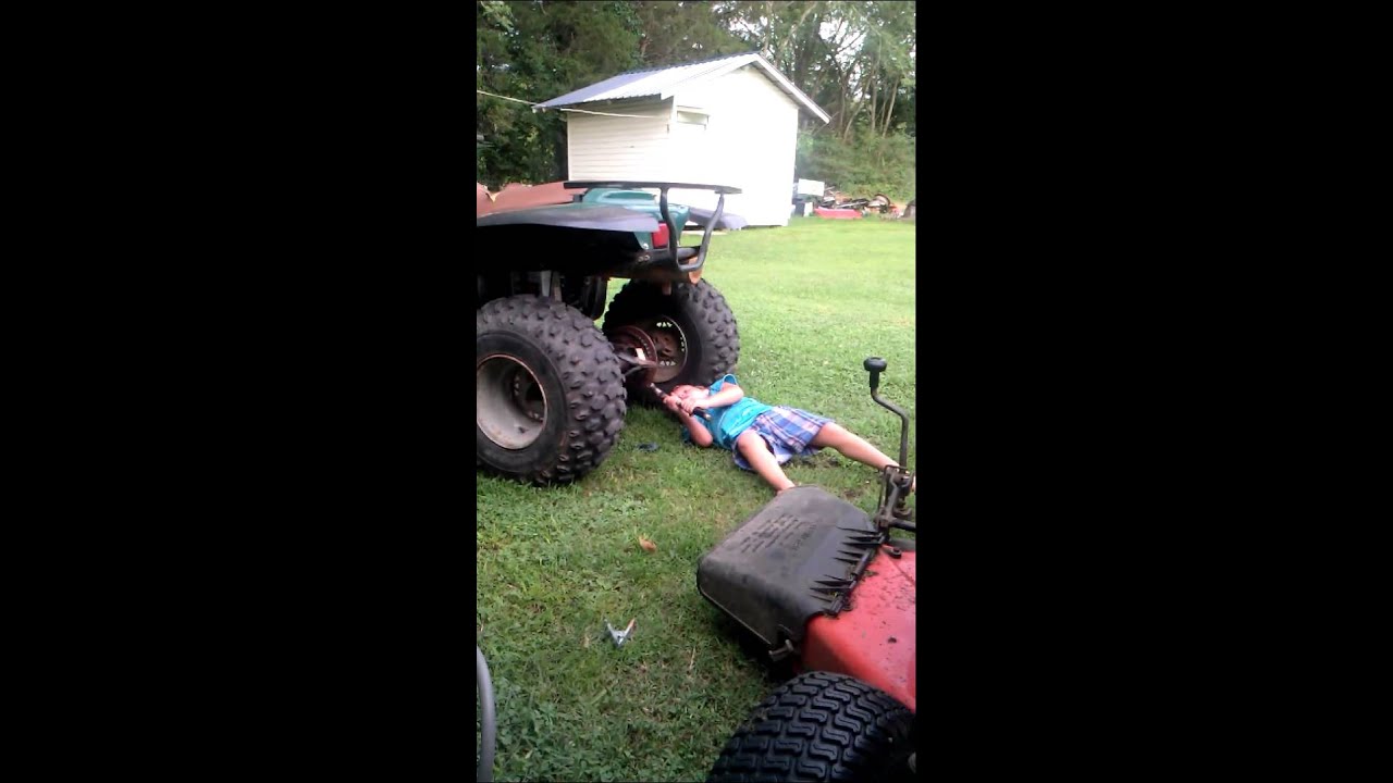 Working on the four wheeler - YouTube