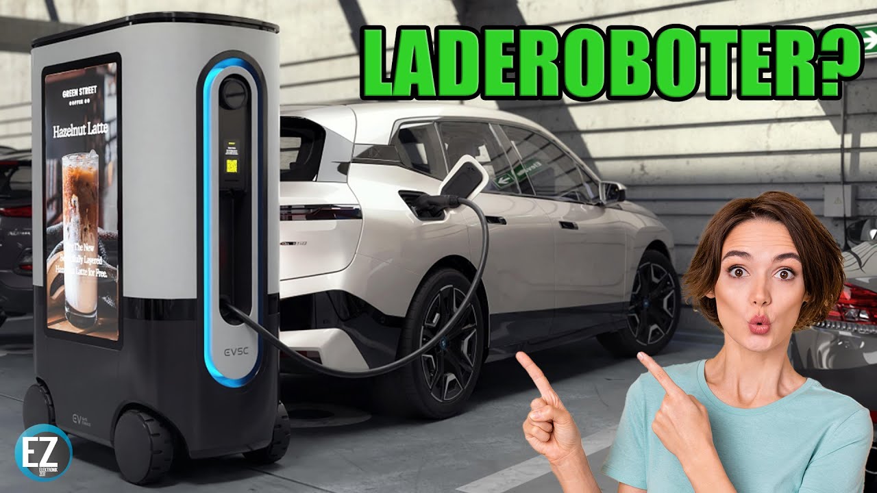 Ladestation Elektroauto - Mobiler Laderoboter als fahrende Wallbox - YouTube