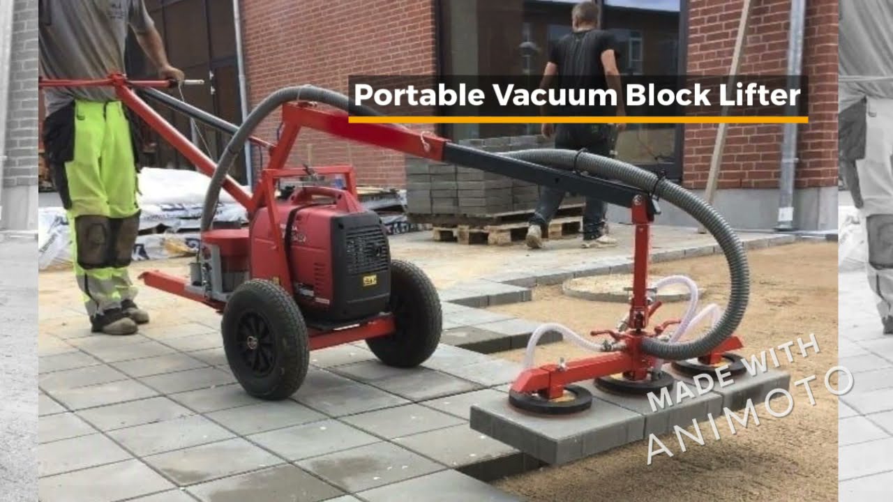 Portable Block Lifter, Material handling Equipment, vacuum slab lifter ...