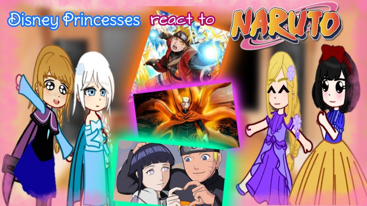 Disney Princesses react to Naruto Uzumaki | gacha react - YouTube