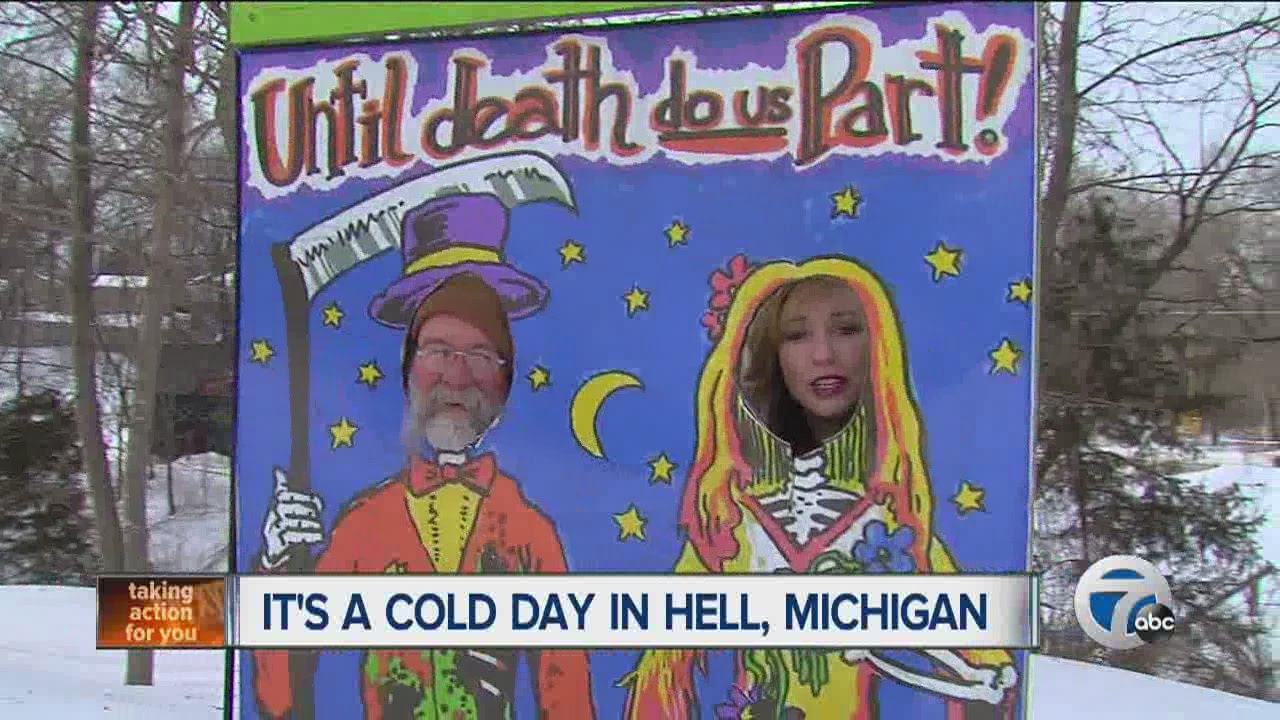 It's a cold day in Hell, Michigan - YouTube