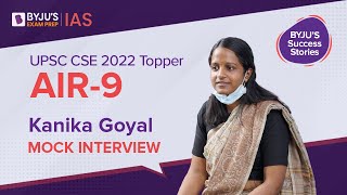 Kanika Goyal AIR-9 | UPSC 2022 Topper Mock Interview | ... | Doovi