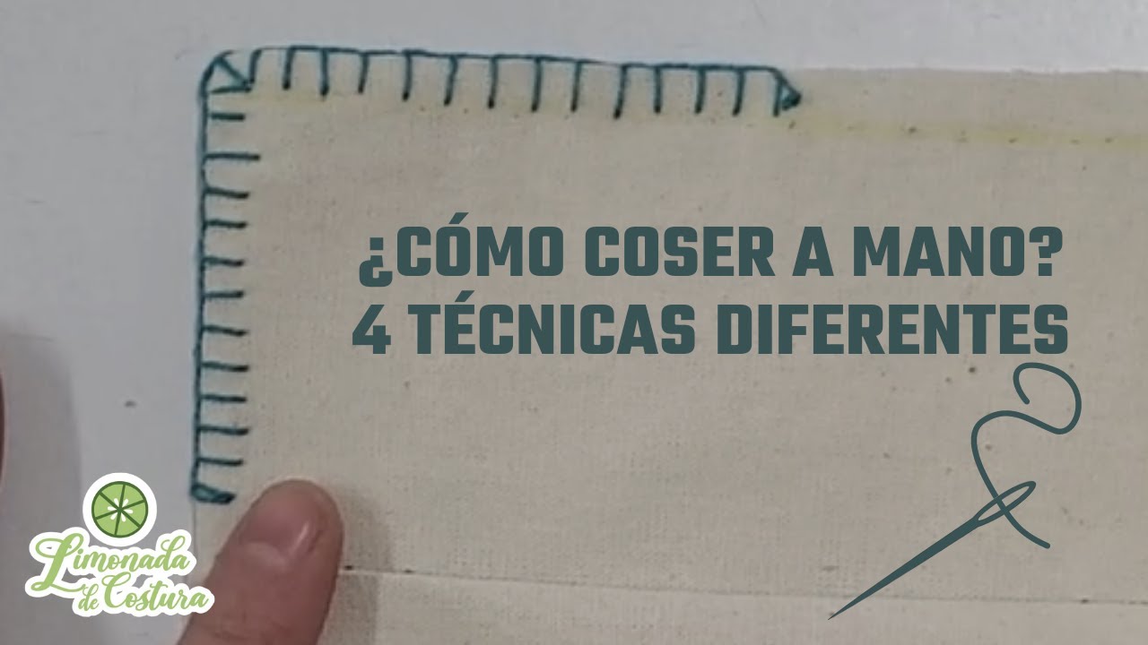 🧵 ¿Cómo puedo coser si NO TENGO MÁQUINA? // Puntadas básicas de COSTURA ...
