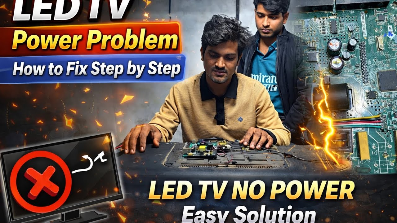 LED TV Power Problem | How to Fix LED TV No Power Issue Step by Step ...
