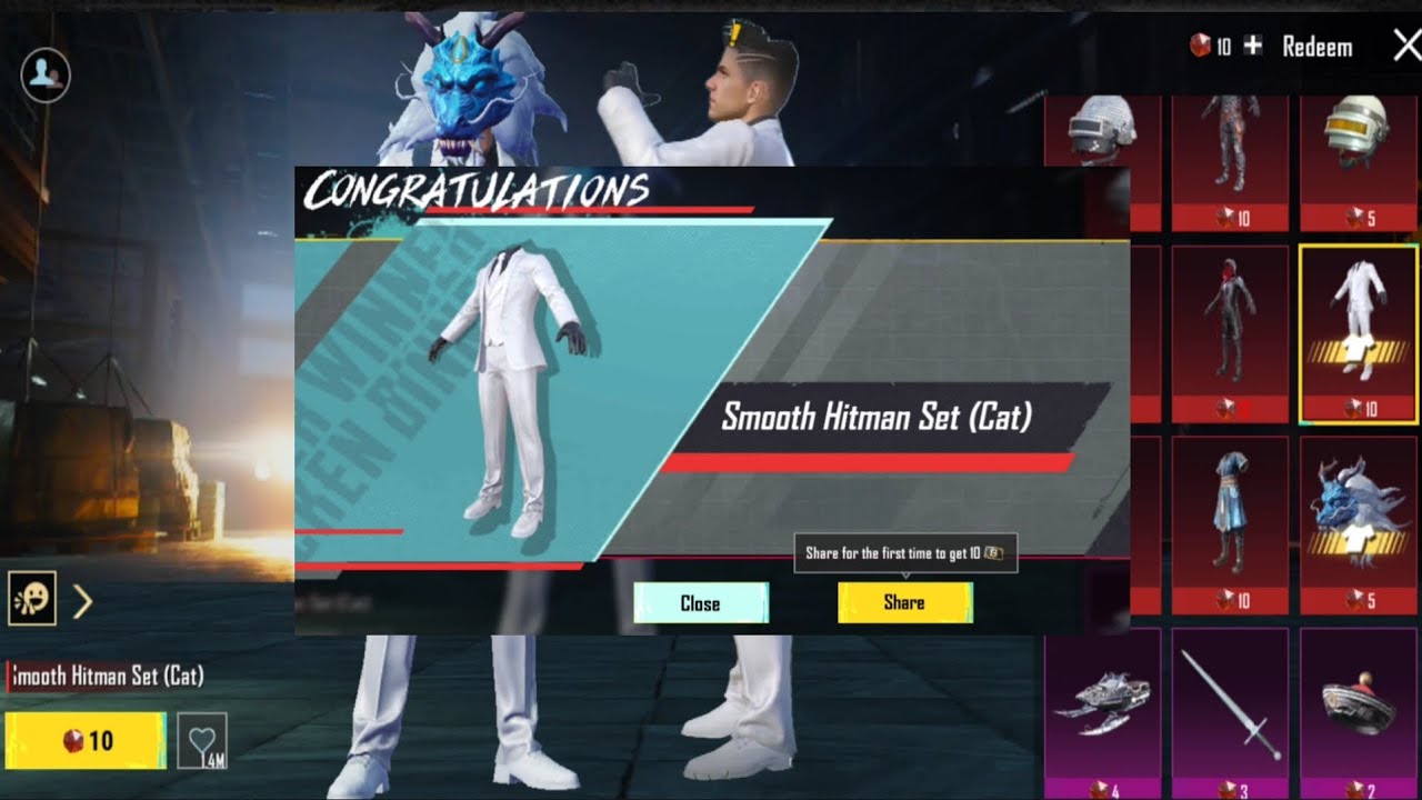 I got Smooth Hitman Set spend 10 Mythic Emblem 😎| Pubg Mobile - YouTube