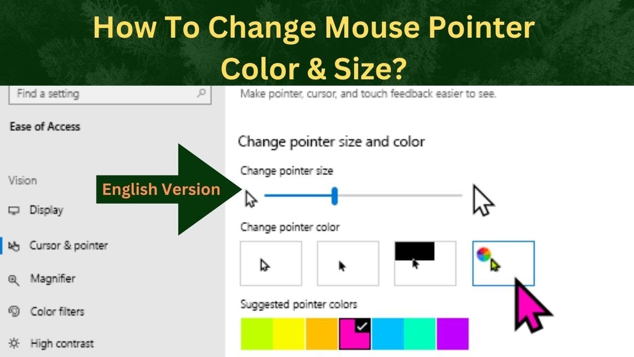 How To Change Cursor Color Size YouTube How To Change Cursor Color Size YouTube