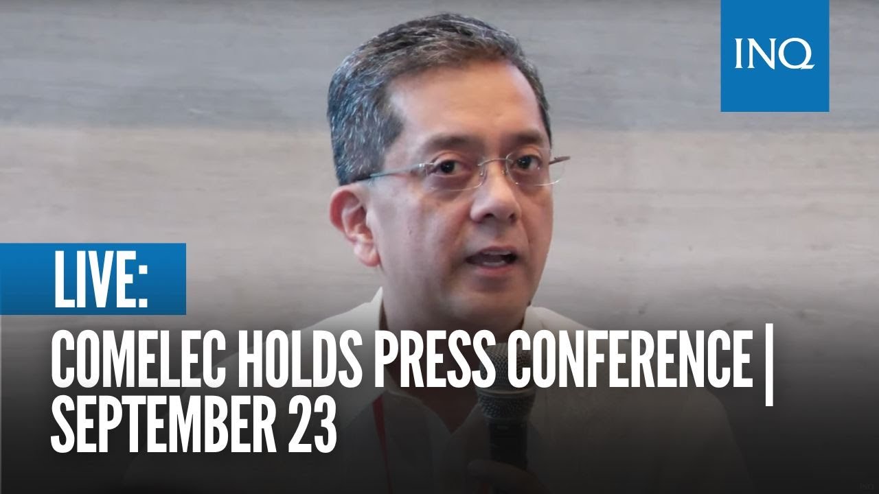 LIVE: Comelec holds press conference | September 23 - YouTube