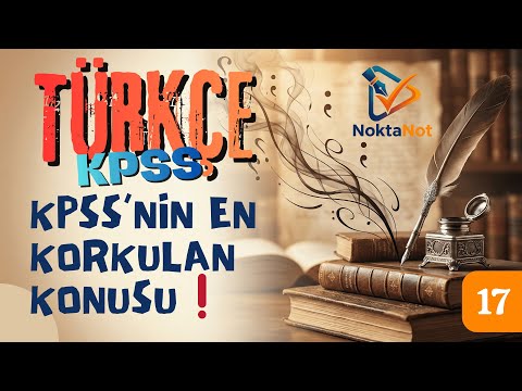 17) KPSS / TÜRKÇE - Fiilde Çatı | Nokta Atışı Notlar