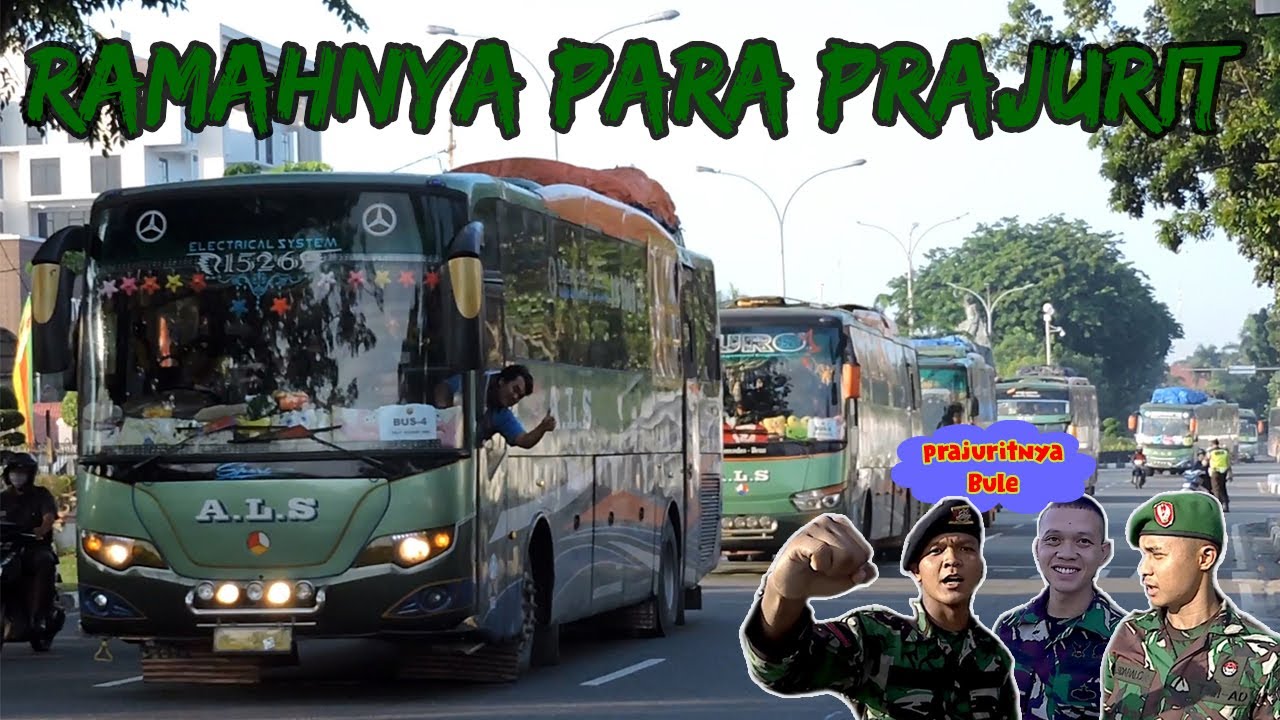 10 UNIT BUS ALS DAN 380 PASUKAN TNI AD MELINTASI SUMATERA||PRAJURIT ...