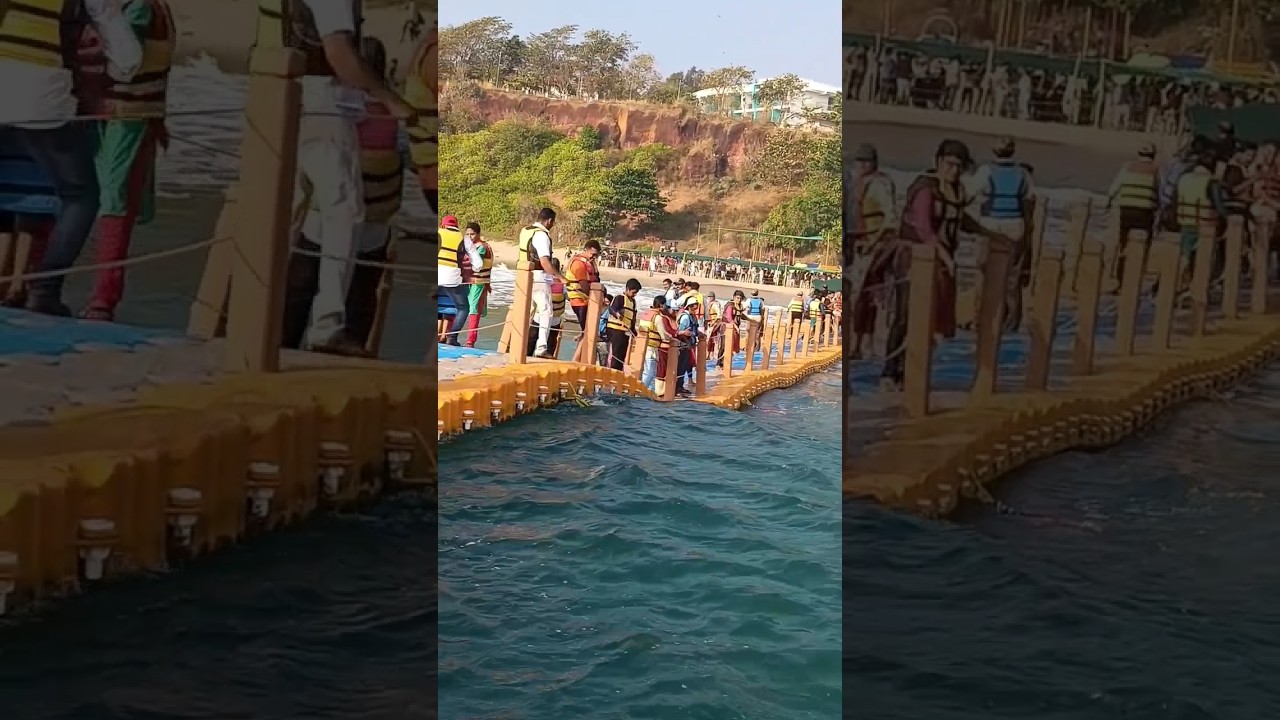 Floating bridge | Varkala beach | Kl travel guide - YouTube