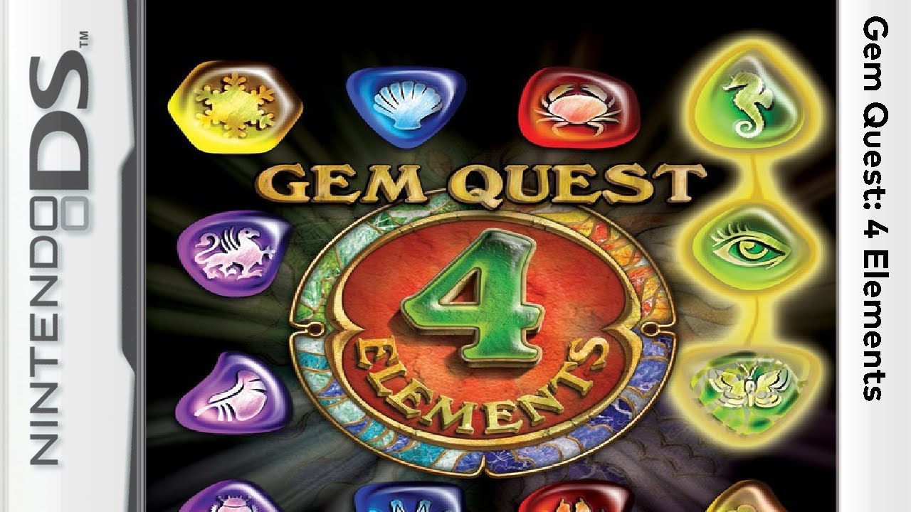 Gem Quest: 4 Elements - Nintendo DS [Longplay 1, Earth Book] - YouTube