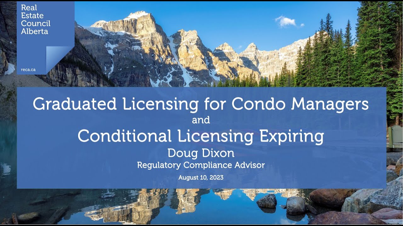 Condominium Management Graduated Licensing Program Information Session ...