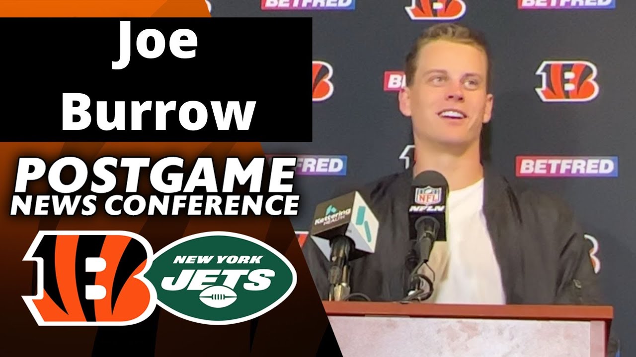 Joe Burrow on Cincinnati Bengals' Wire-to-Wire Win Over New York Jets ...