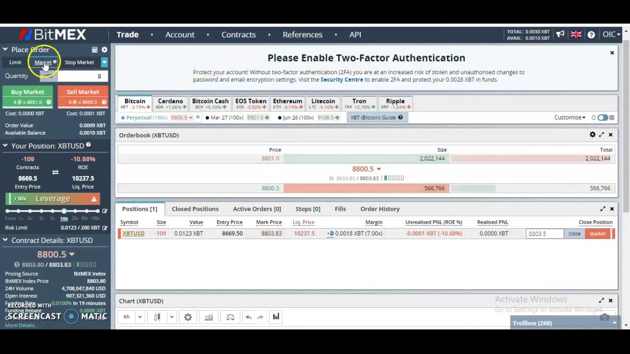 How To Use BitMex Exchange Part 2 | Bitmex Exchange Tutorial /Review ...