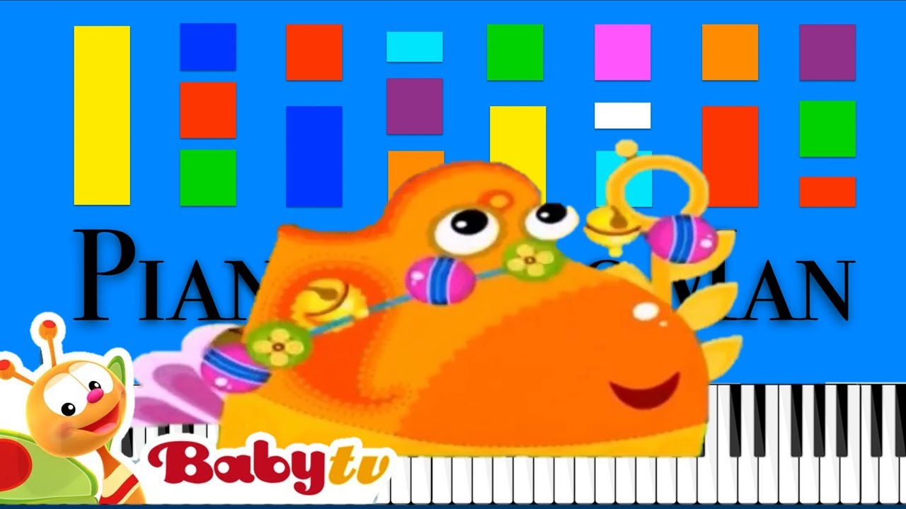 BabyTV - Bracelet and Shoe Slow EASY Medium 4K Piano Tutorial - YouTube