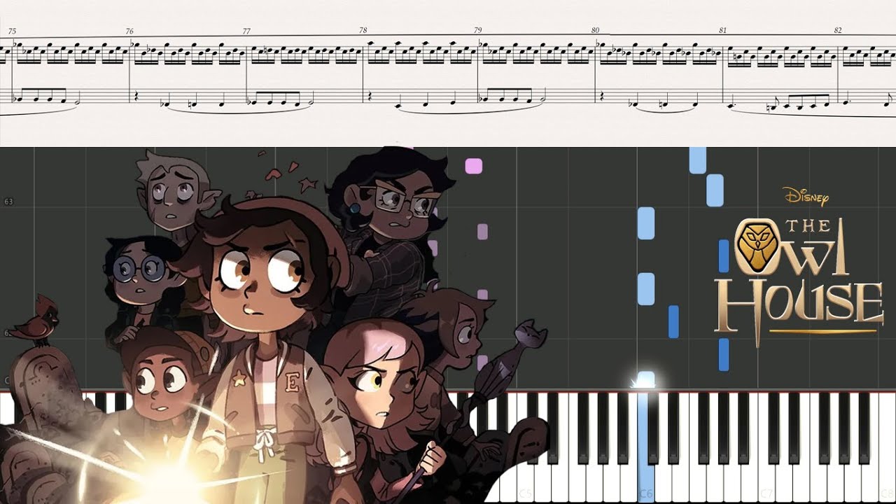 The Owl House - Theme Song Season 3 - Piano Tutorial - YouTube
