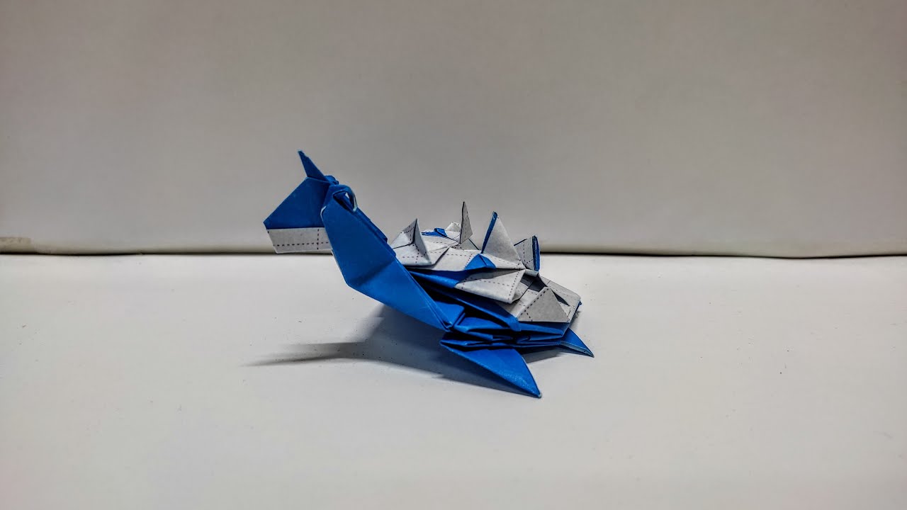 Origami Pokemon Lapras | How To Make A Paper Pokemon Lapras - YouTube