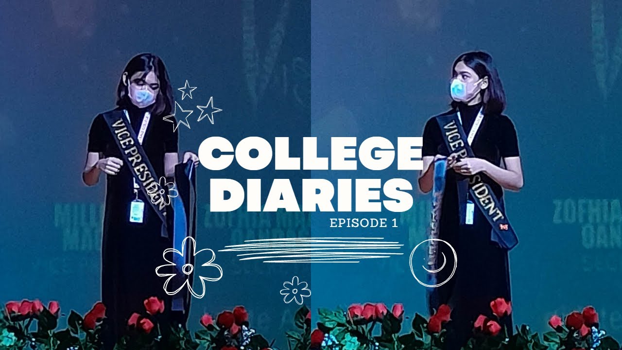 college diaries ep 1: photoshoot, fit check, dance cover, student council, and celebration🧠 ...