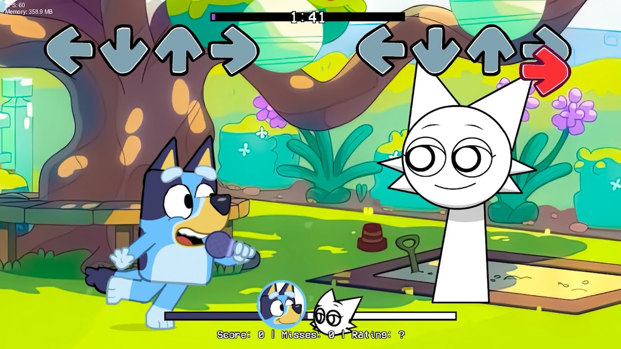 [SWAP] FNF Sprunki All Phase Vs Bluey, Bingo & Mackenzie Sings Can Can ...