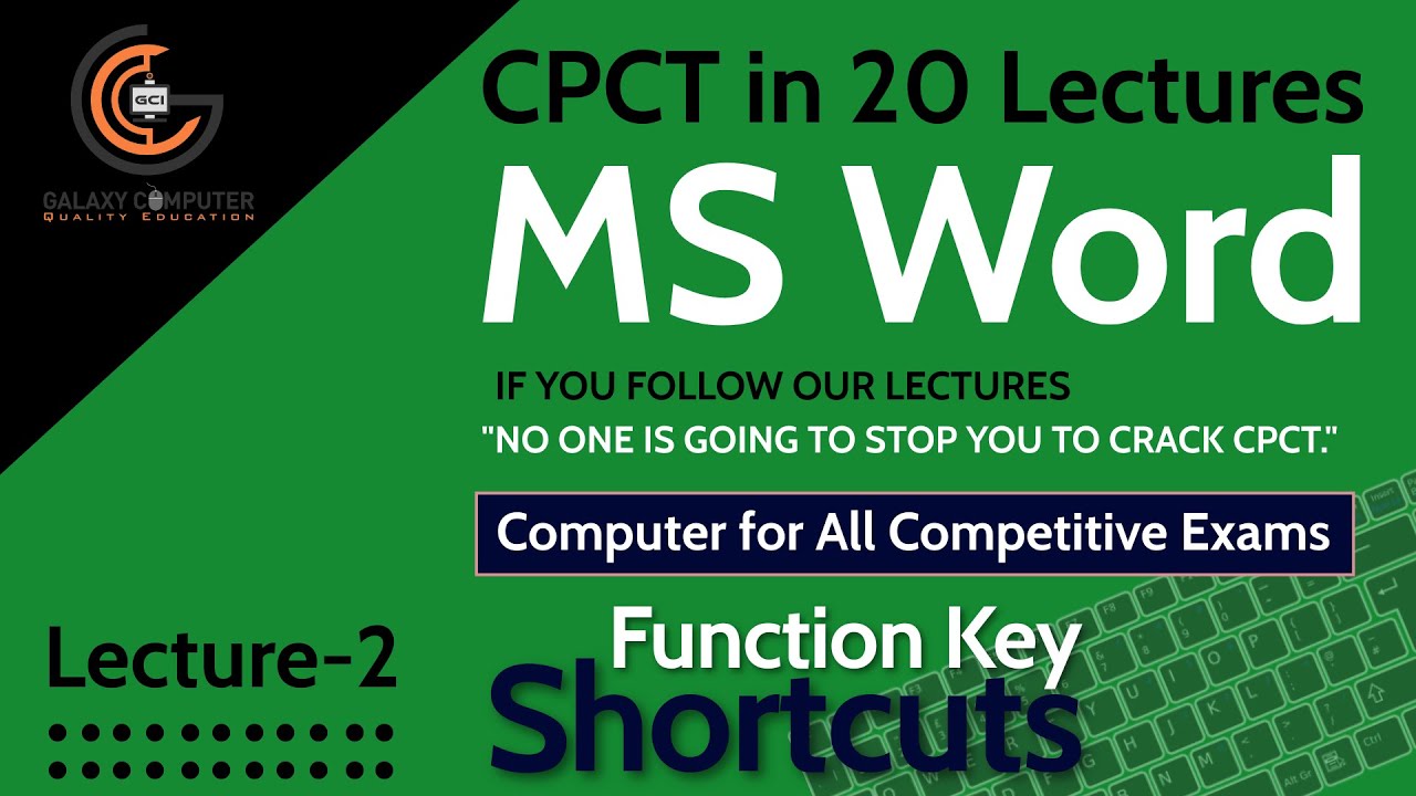 Microsoft Word for All Competitive Exams - YouTube