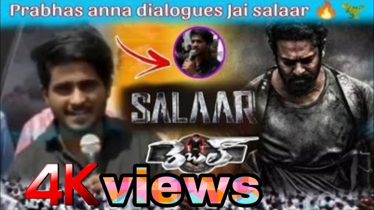 4K viewsPrabhas Anna powerfull dialogue 🔥🦖 Jai Salaar #salaar # ...