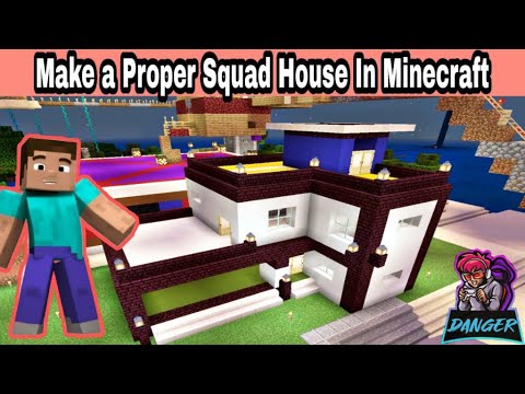 How to made a Squad House in minecraft || pubg mobile squad house is ...