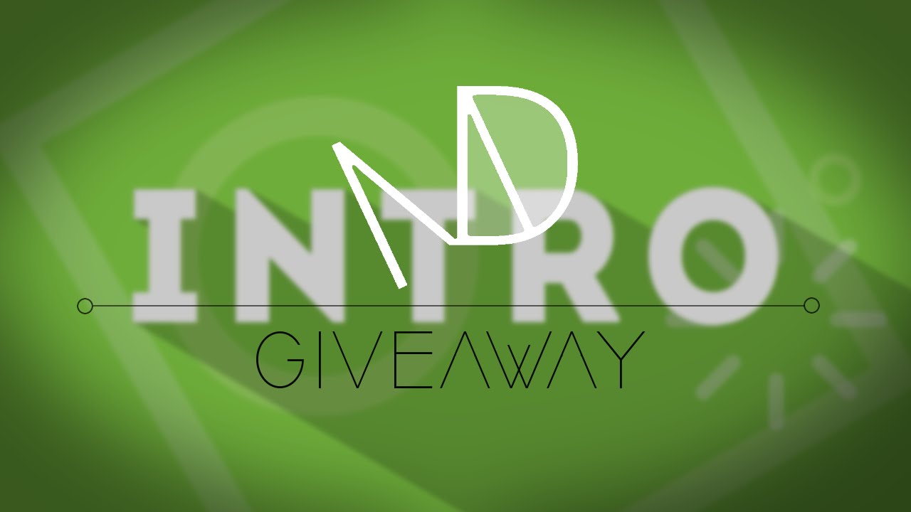 Flat Intro Giveaway (Minimalistic Design) [Closed] - YouTube