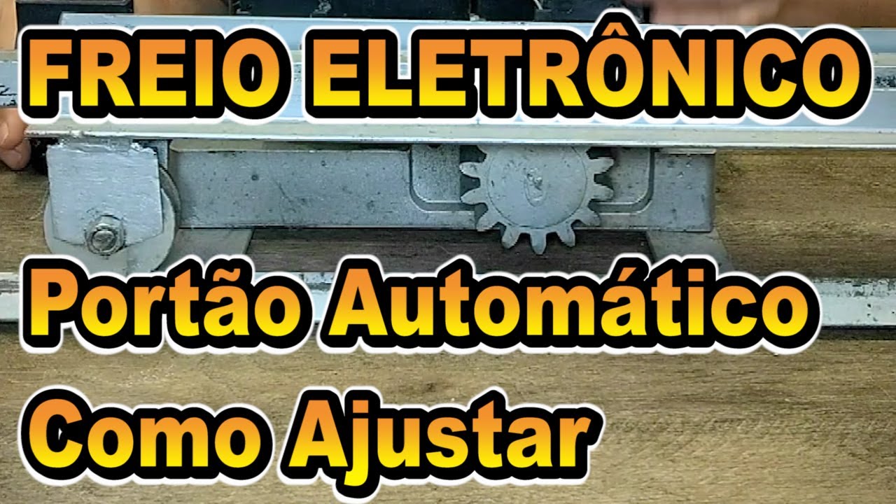 Como Ajustar o Freio Eletrônico nos motores de Portão Automático. - YouTube
