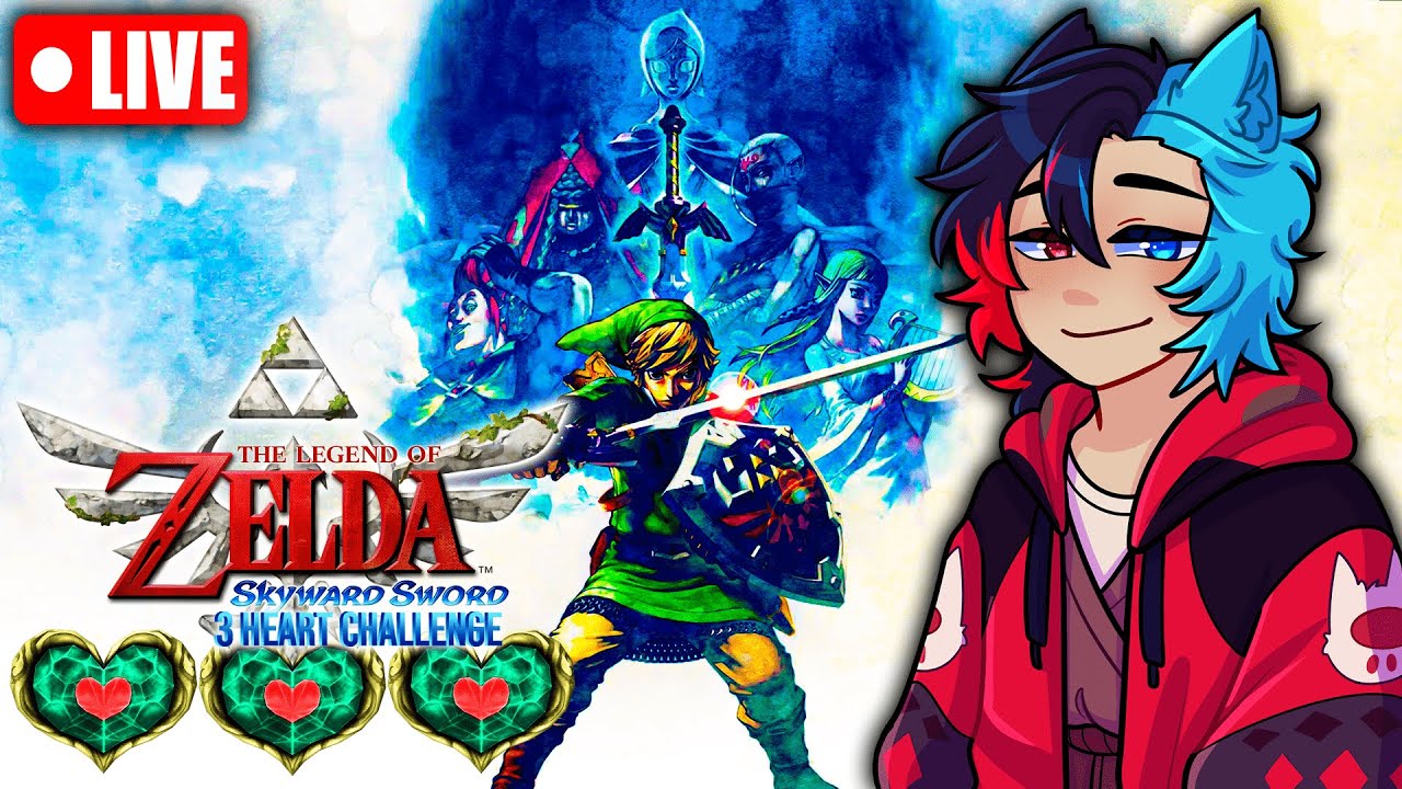 🔴LIVE! | CAN WE BEAT A 6 HEART CHALLENGE | The Legend of Zelda Skyward ...