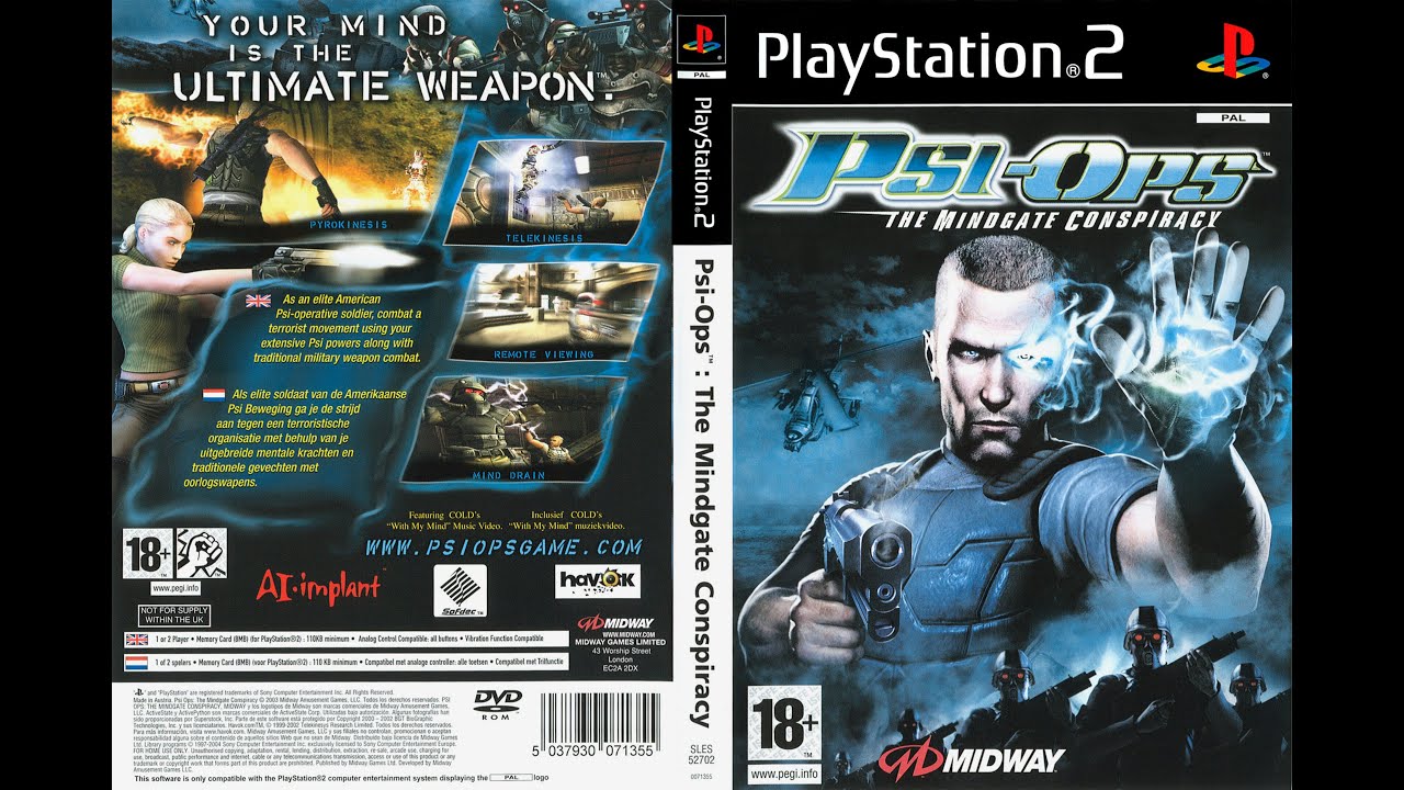 Testeando a: Psi-Ops The Mindgate Conspiracy de ps2 en ps3 hfw - YouTube