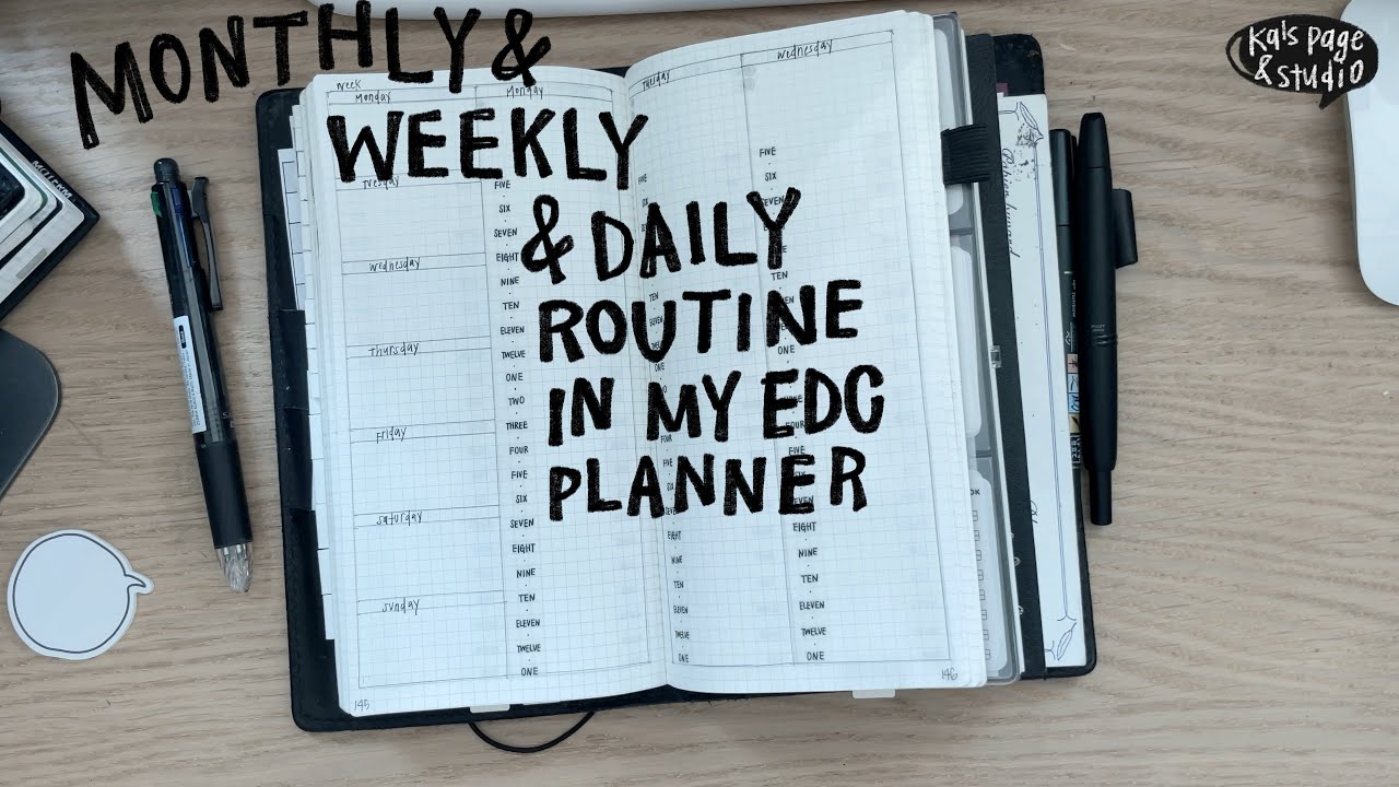 ENG) My Monthly & Weekly & Daily Routine in My EDC Planner | Standard ...