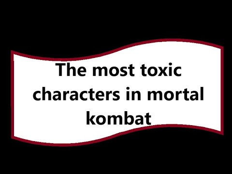 The most toxic characters in mortal kombat - YouTube
