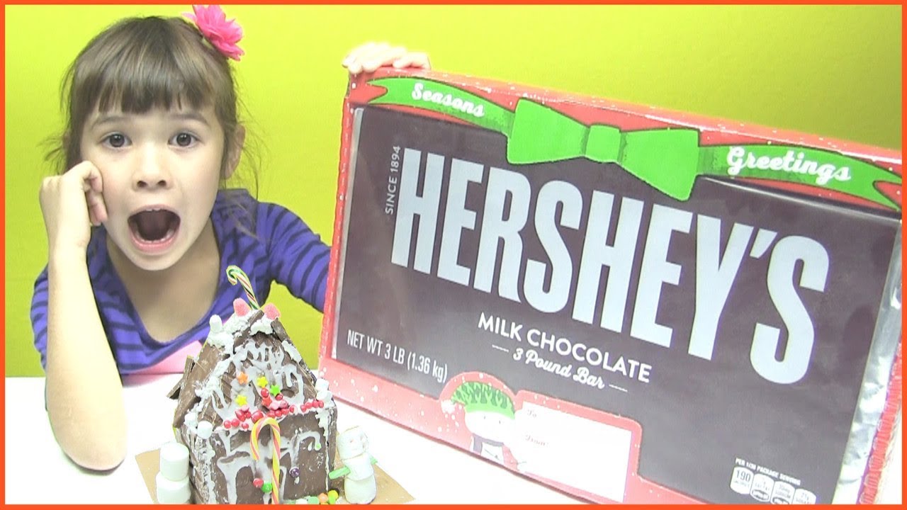 Chocolate Gingerbread House Challenge From GIANT Hershey's Bar ...