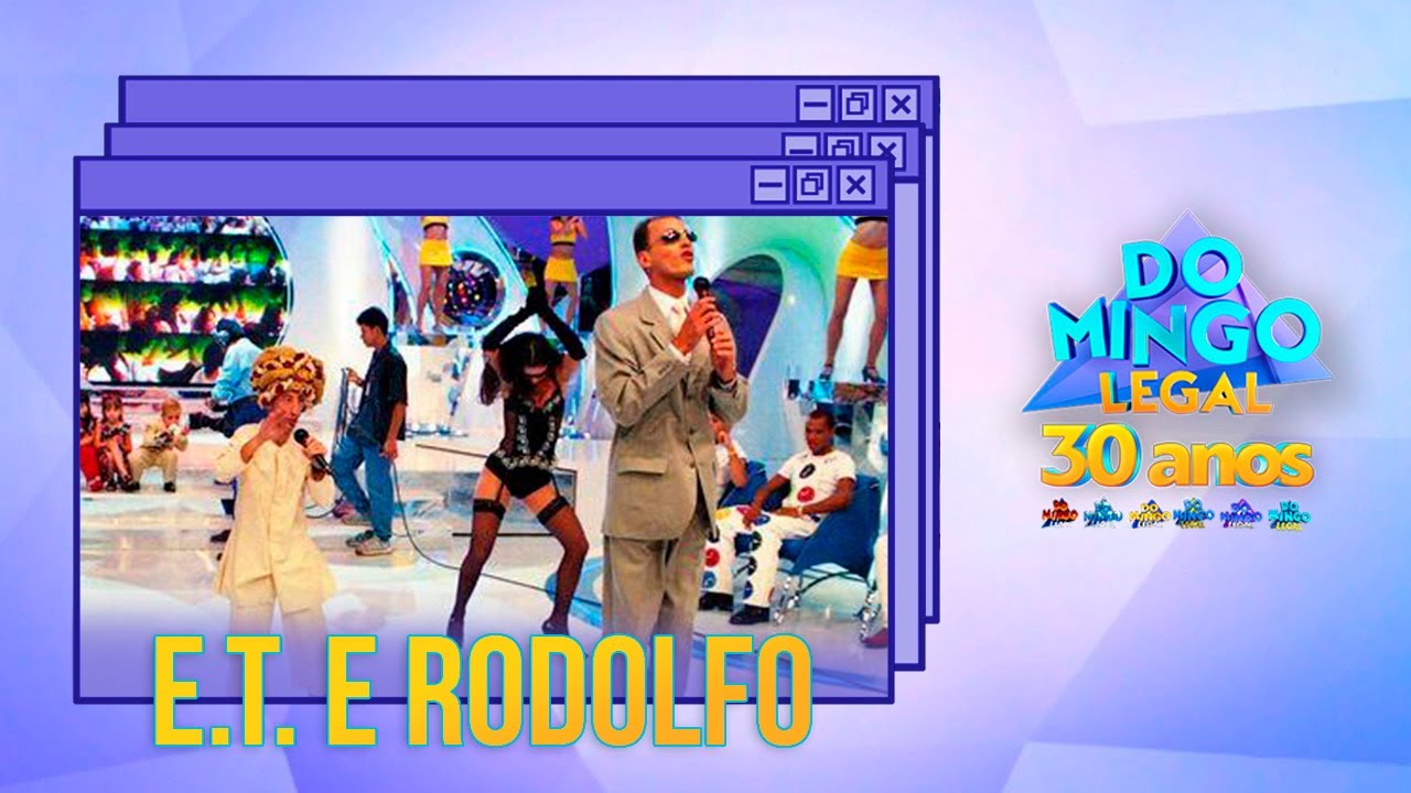 E.T e Rodolfo No Domingo Legal | Especial 30 Anos | Nostalgia SBT - YouTube